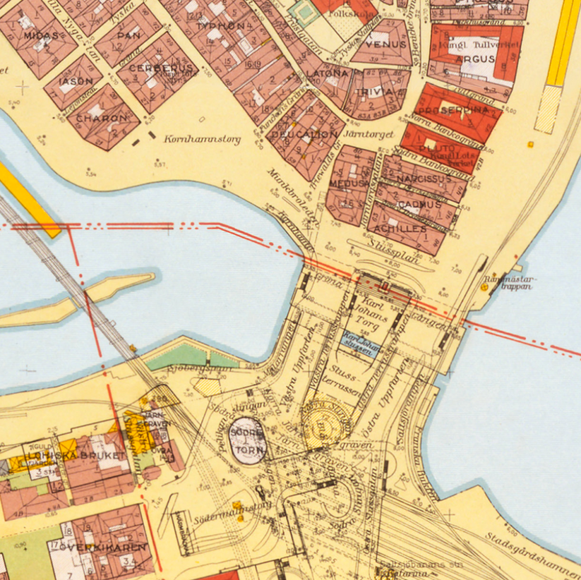 Gamla Stan 1938-1940 – Historisk Stockholm-karta | Dapa Maps