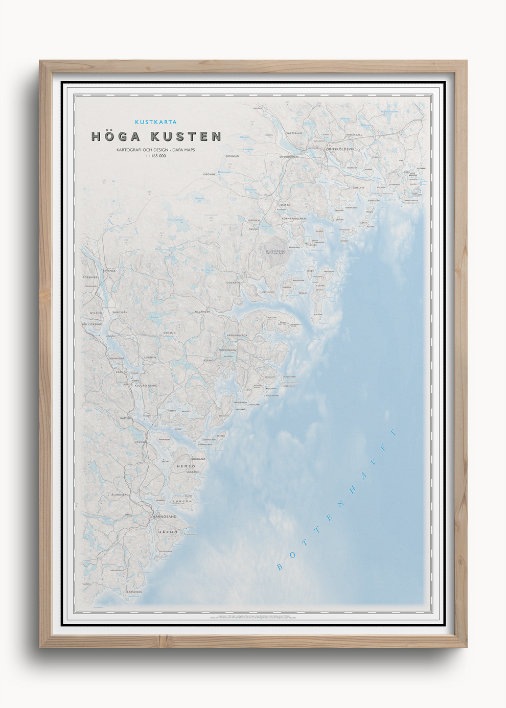 Kustkarta Höga Kusten – Dapa Maps