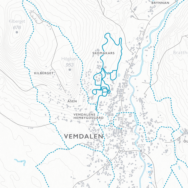 Skidkarta Vemdalen – Dapa Maps