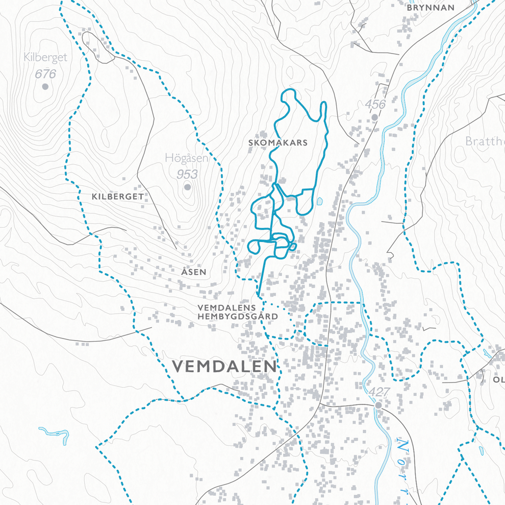 Skidkarta Vemdalen – Dapa Maps